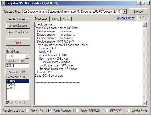Bequest333のページ 番外 LPC810 タイニーブートローダー