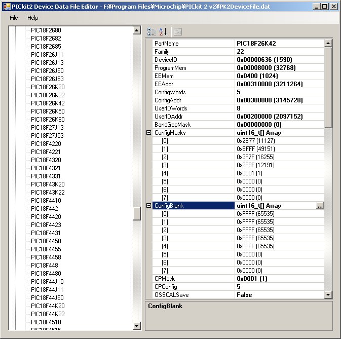 Bequest333のページ PIC18F24K42をPICKIT2で焼くTIPS その2