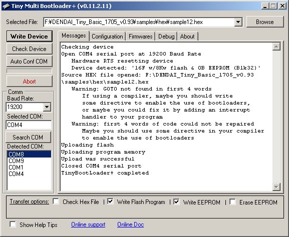 Bequest333のページ 電大版TINYBASIC for PIC ミニマムお試し版3