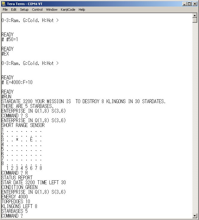 Bequest333のページ 電大版TINYBASIC for PIC ミニマムお試し版2
